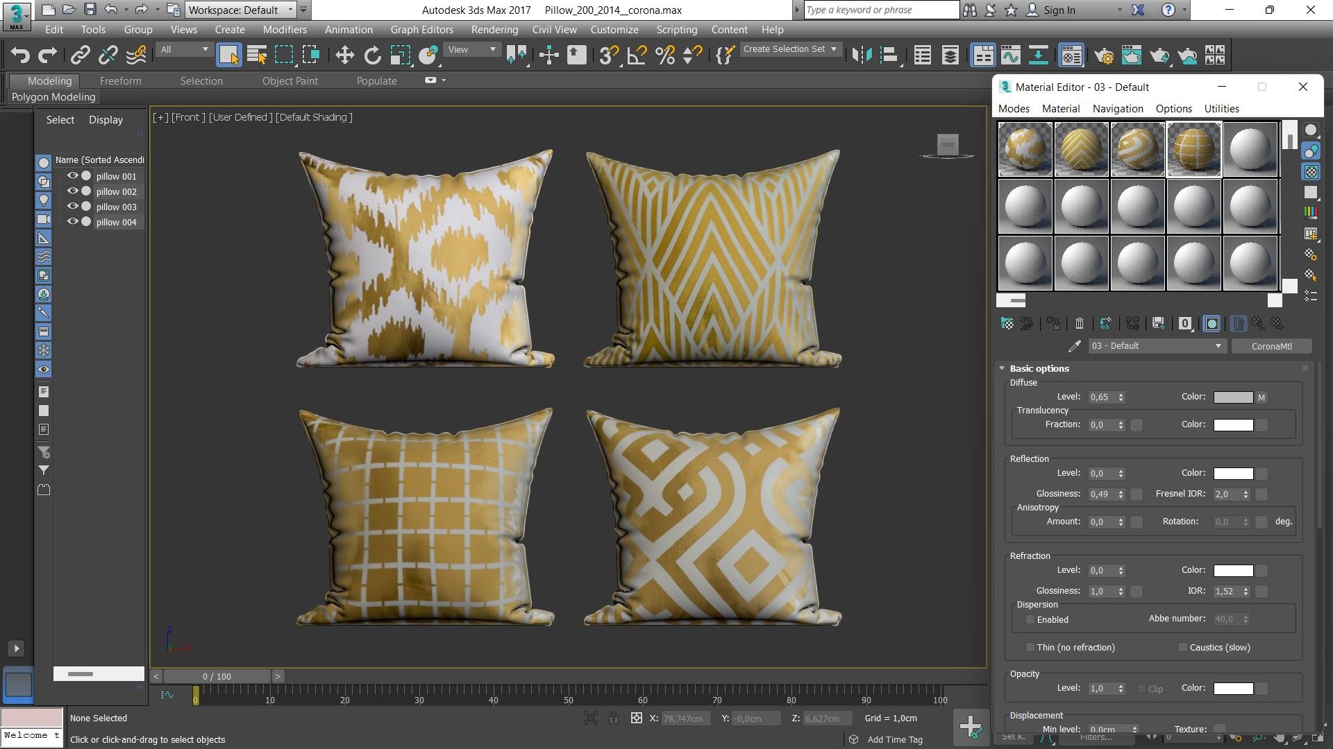 Decorative Pillows Set 200 3D Model - TurboSquid 1940195