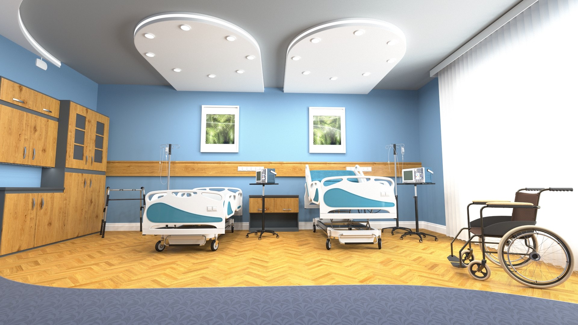 Hospital Room Interior Model - TurboSquid 1982044