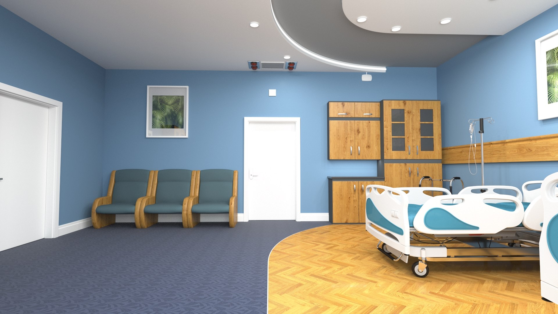 Hospital Room Interior Model - TurboSquid 1982044