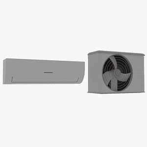 European Style Air Conditioner 3d Model