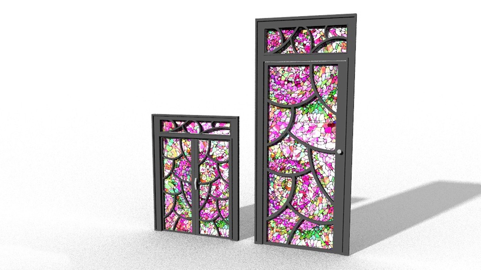 3D Fantasy Window And Door Set - TurboSquid 2058739