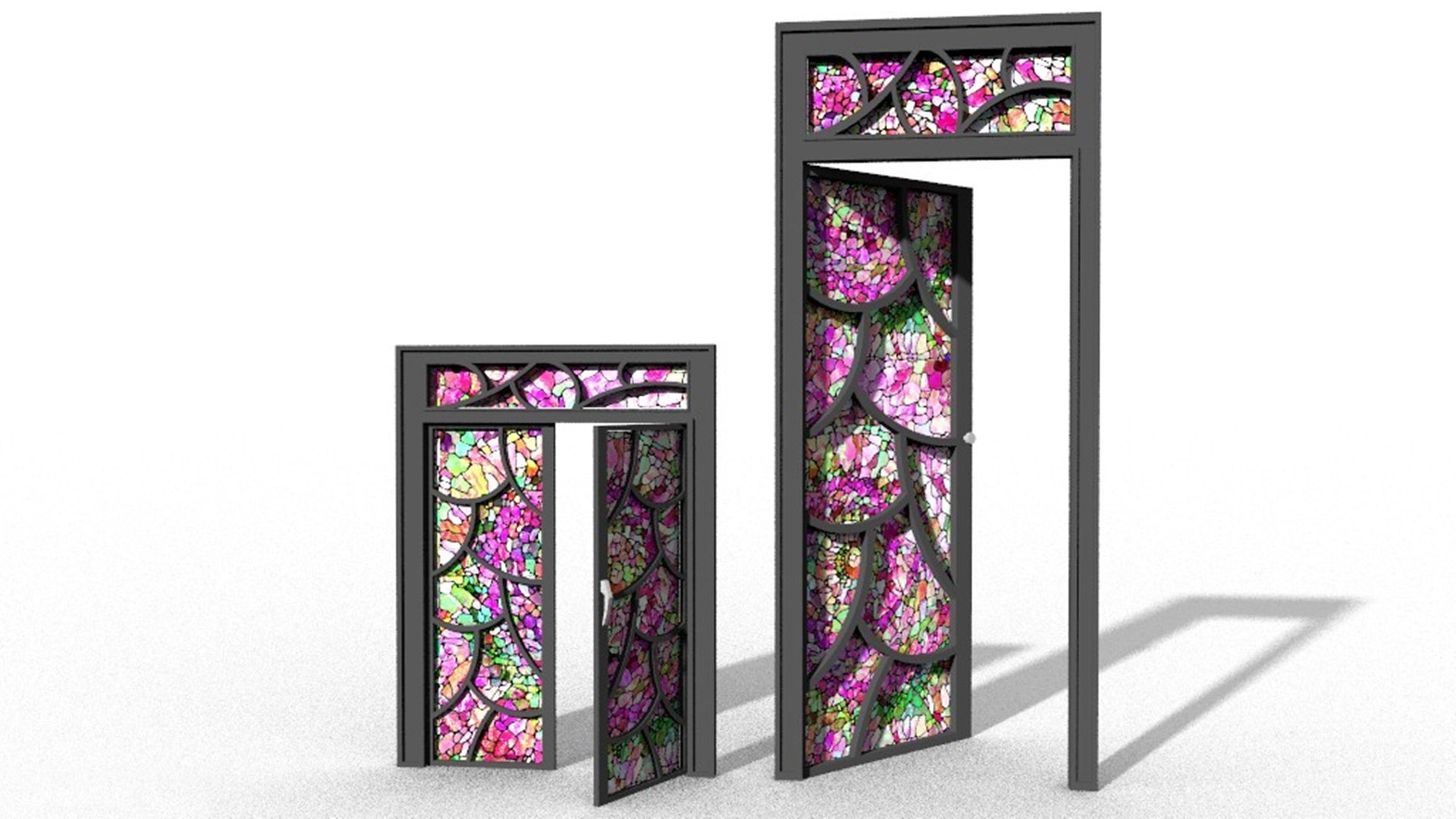 3D Fantasy Window And Door Set - TurboSquid 2058739