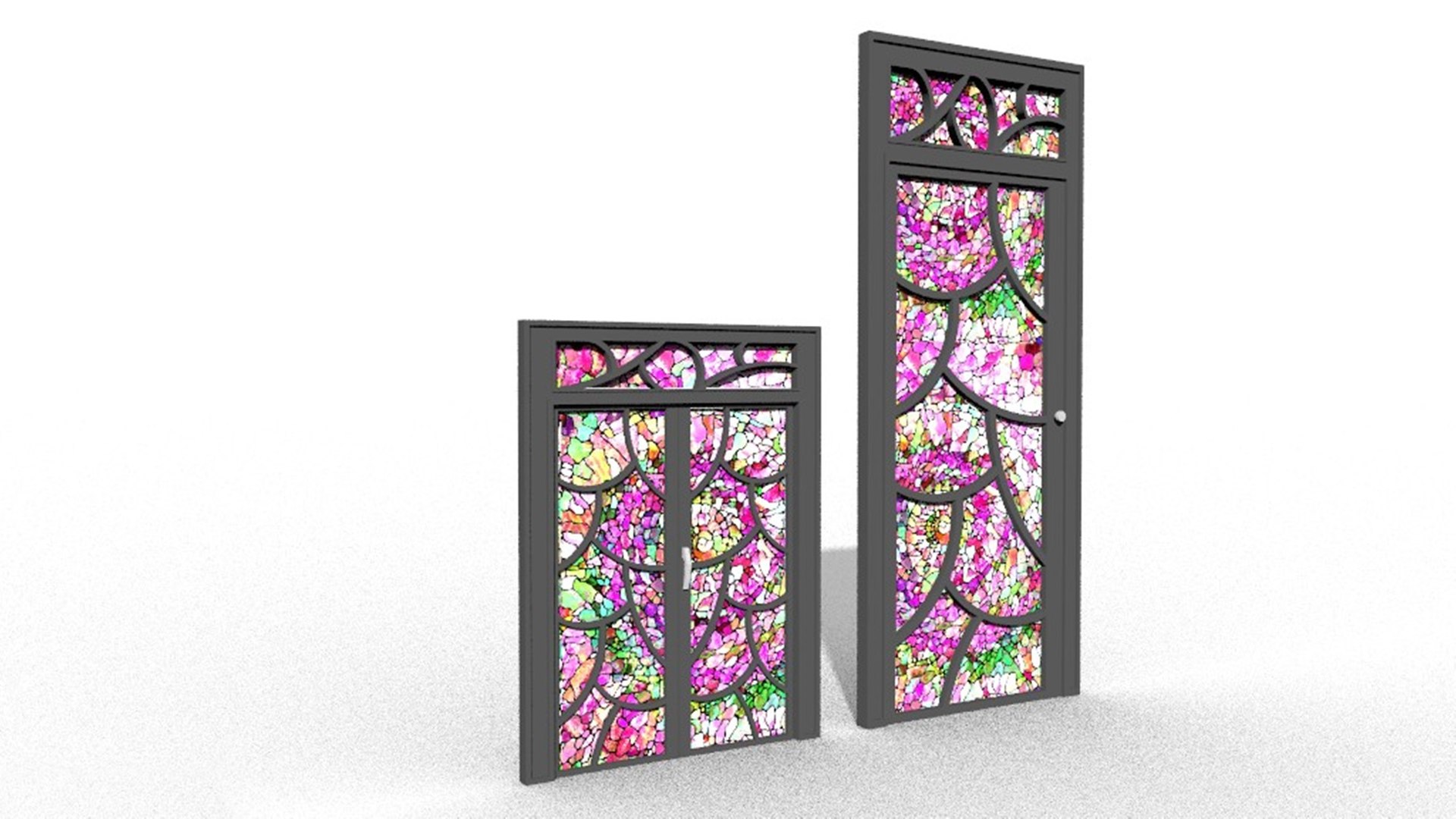 3D Fantasy Window And Door Set - TurboSquid 2058739