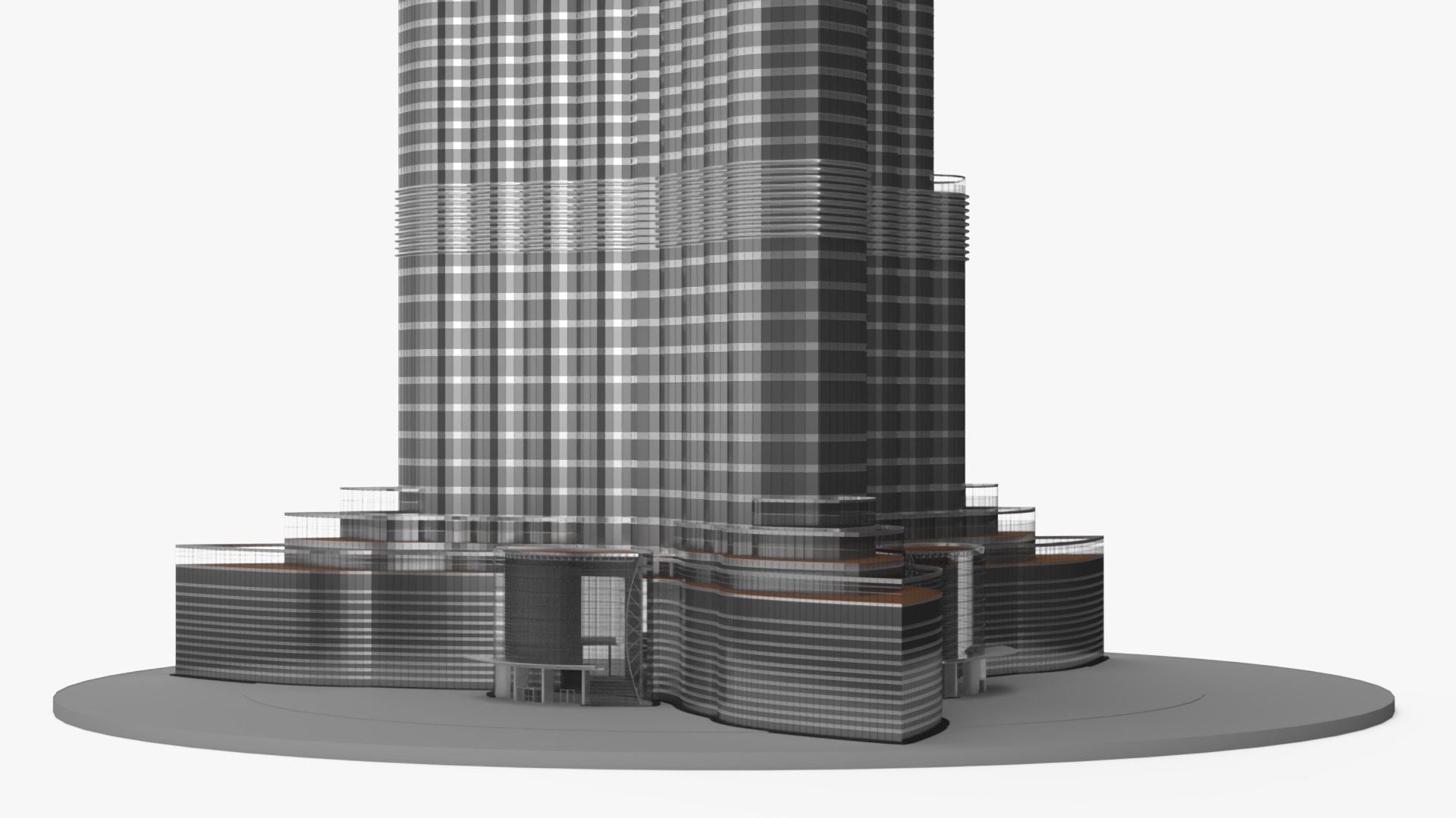 3D Burj Khalifa Worlds Tallest Building Model - TurboSquid 2224727