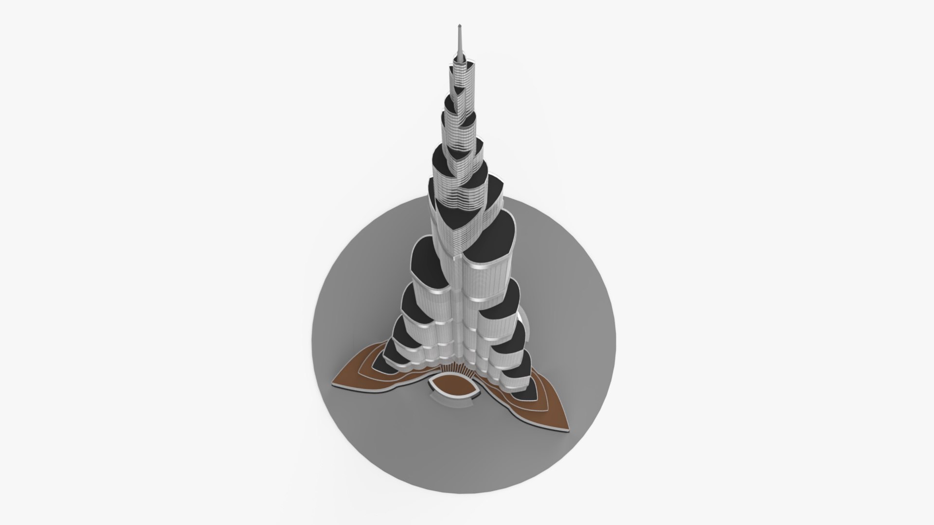 3D Burj Khalifa Worlds Tallest Building Model - TurboSquid 2224727