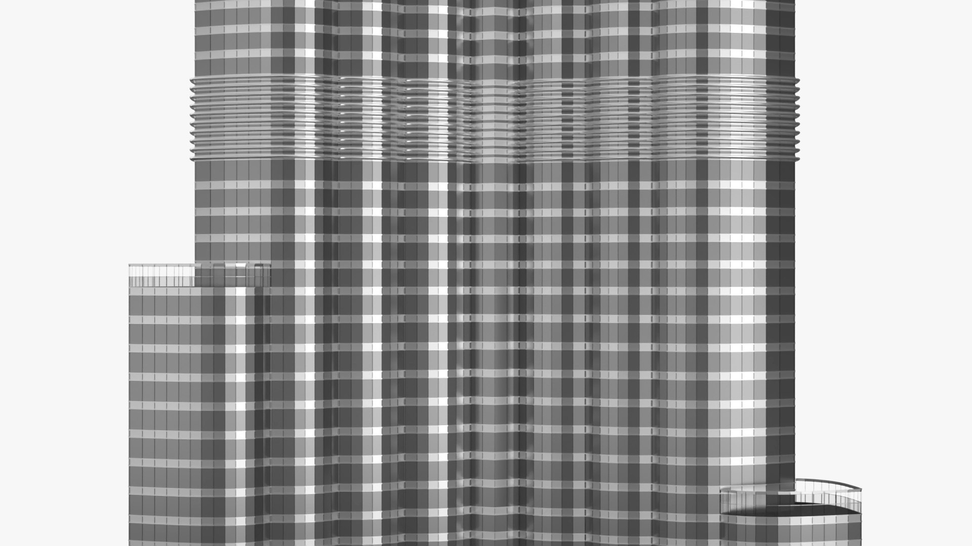 3D Burj Khalifa Worlds Tallest Building Model - TurboSquid 2224727