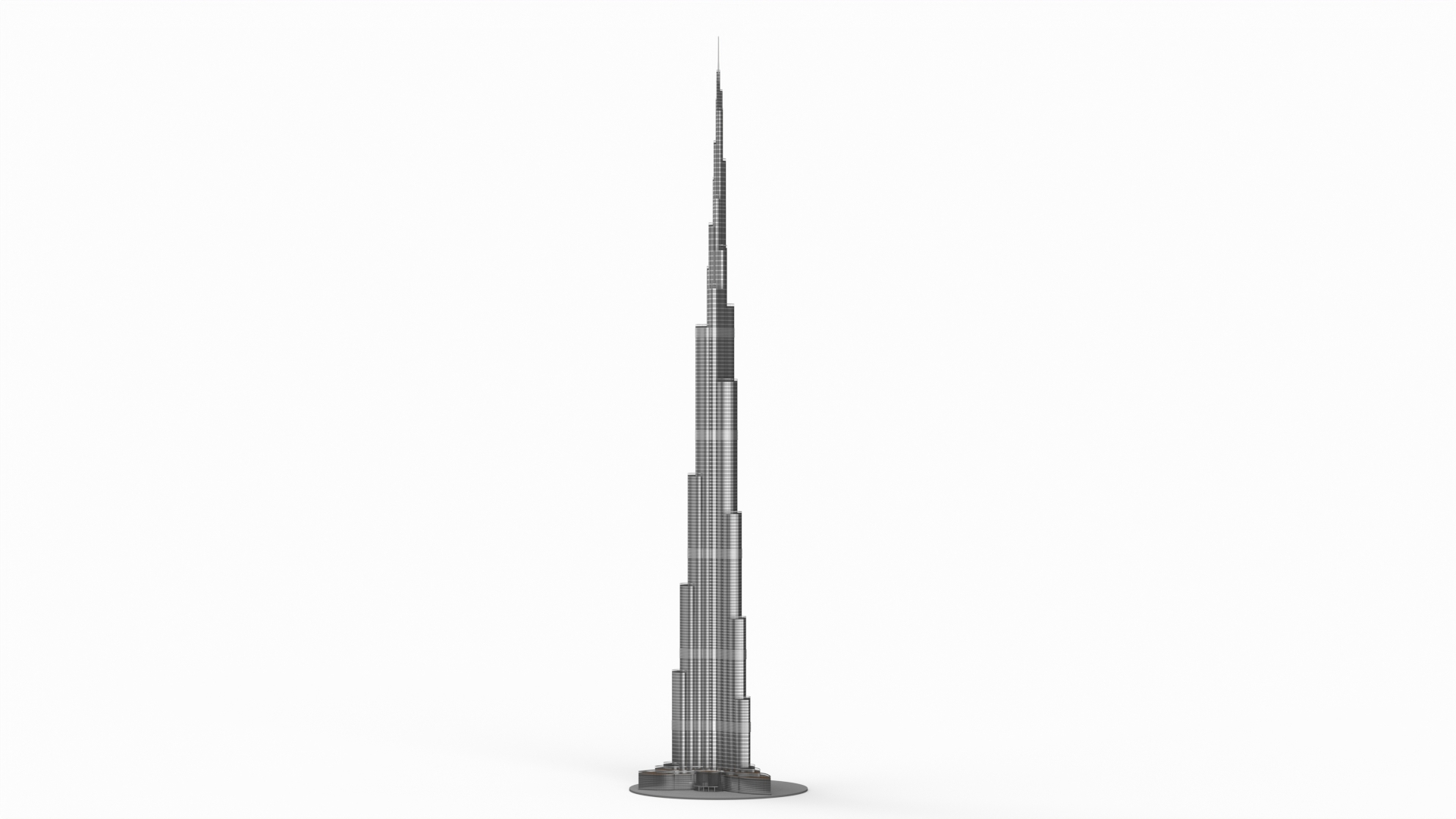 3D Burj Khalifa Worlds Tallest Building Model - TurboSquid 2224727