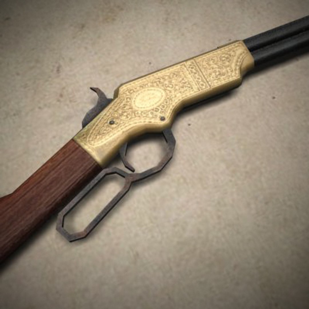 3d Model Henry Rifle Gun