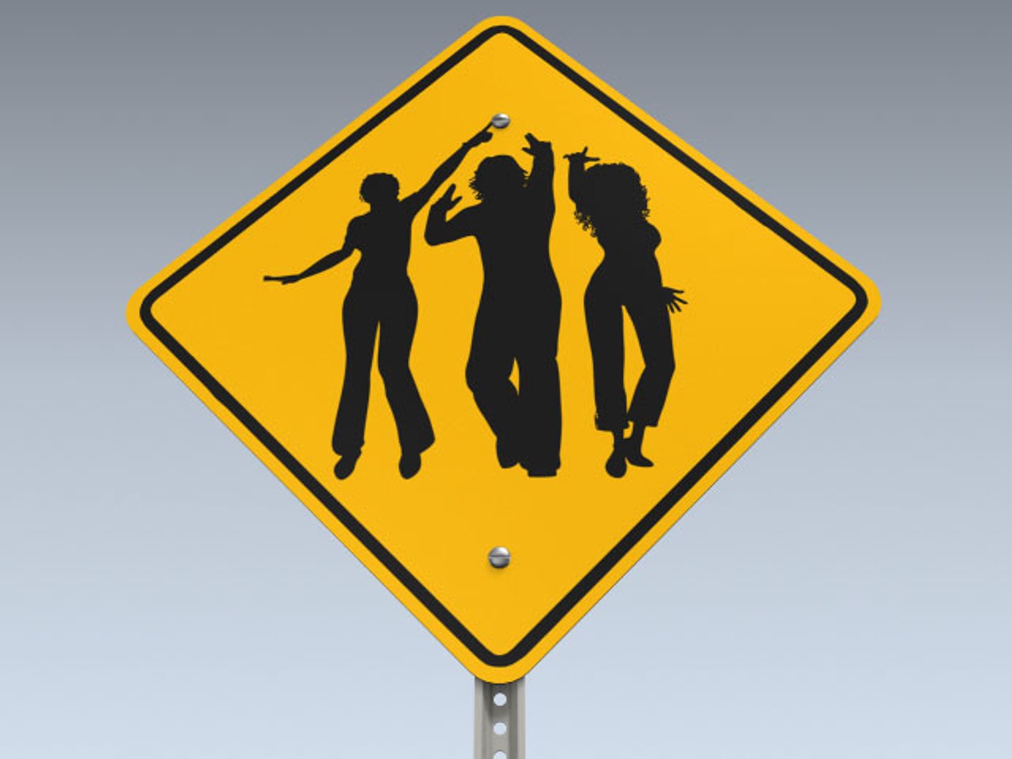 Road Sign Partying 3ds
