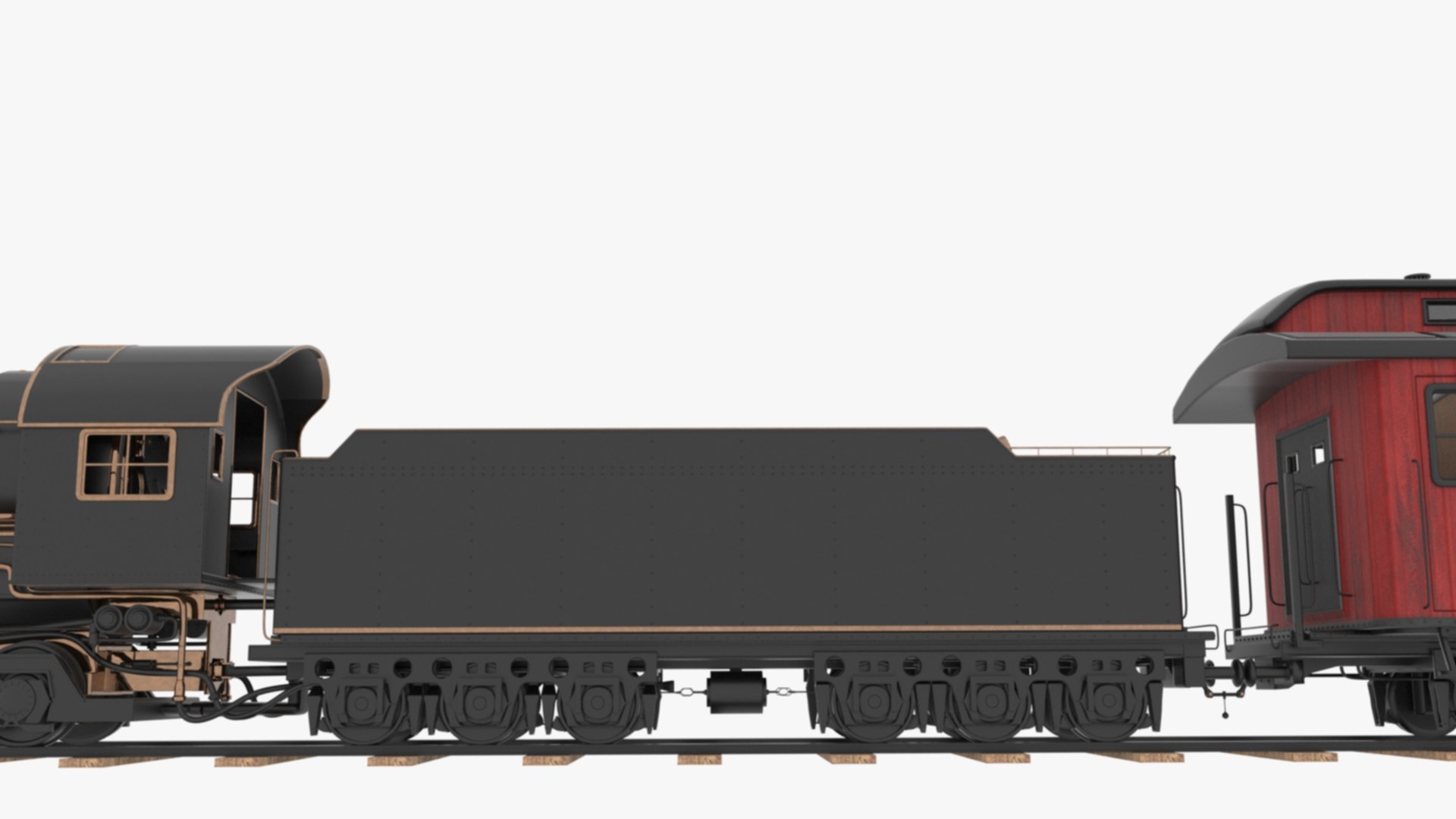 3D Steam Train model - TurboSquid 2174086