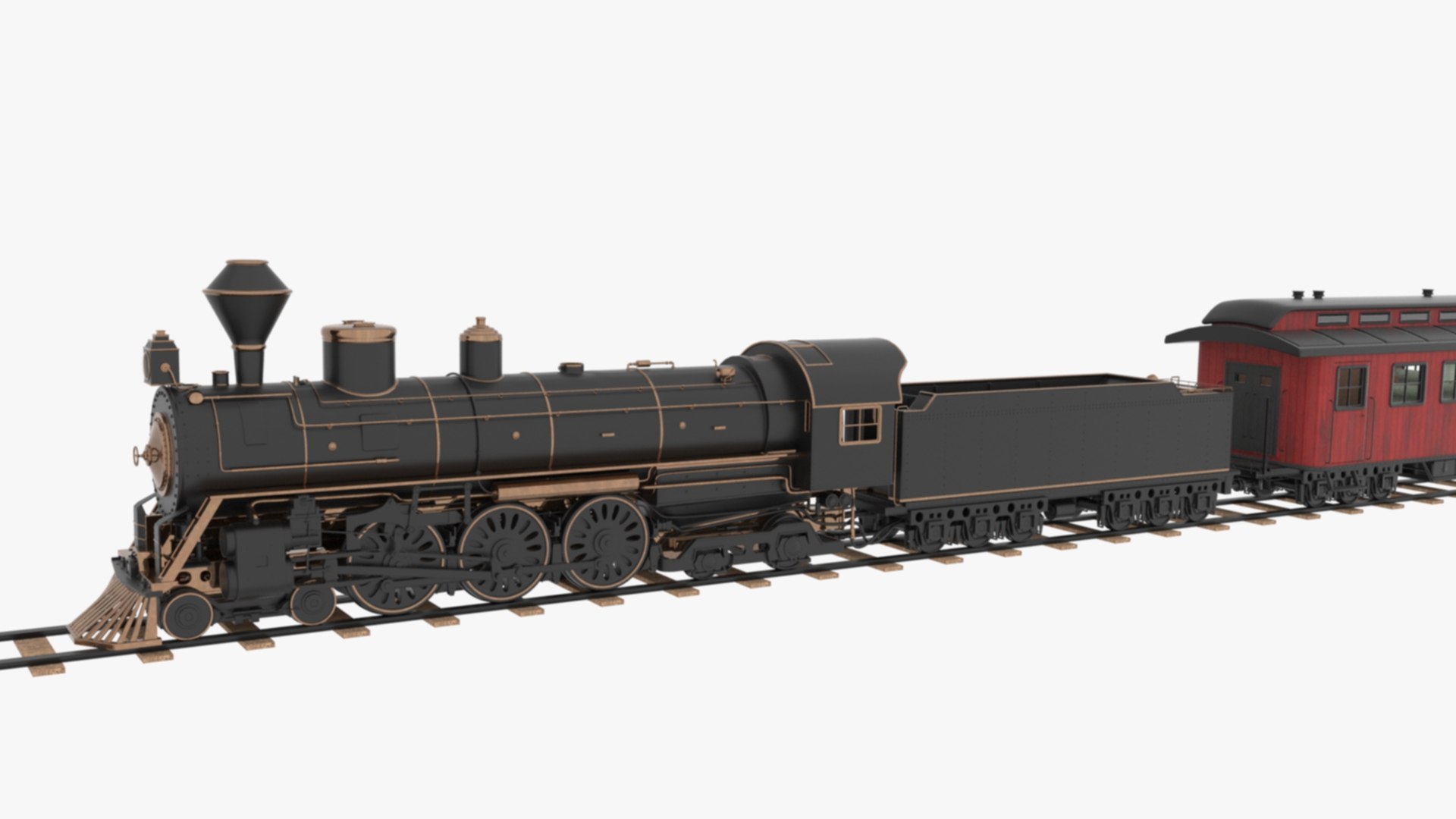 3D Steam Train model - TurboSquid 2174086