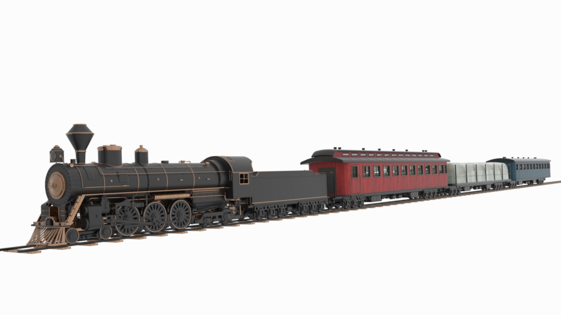 3D Steam Train Model - TurboSquid 2174086