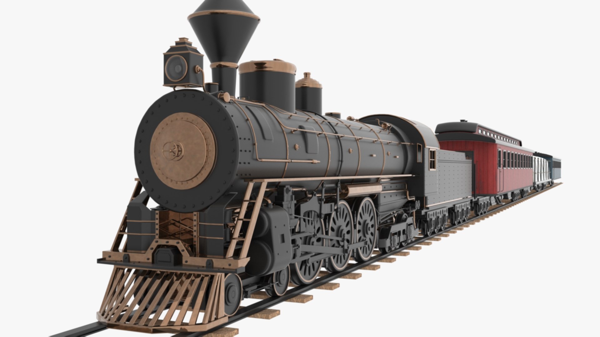 3D Steam Train model - TurboSquid 2174086