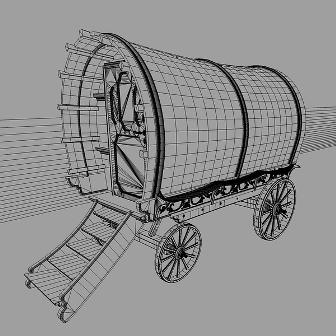 circus cart 3d model
