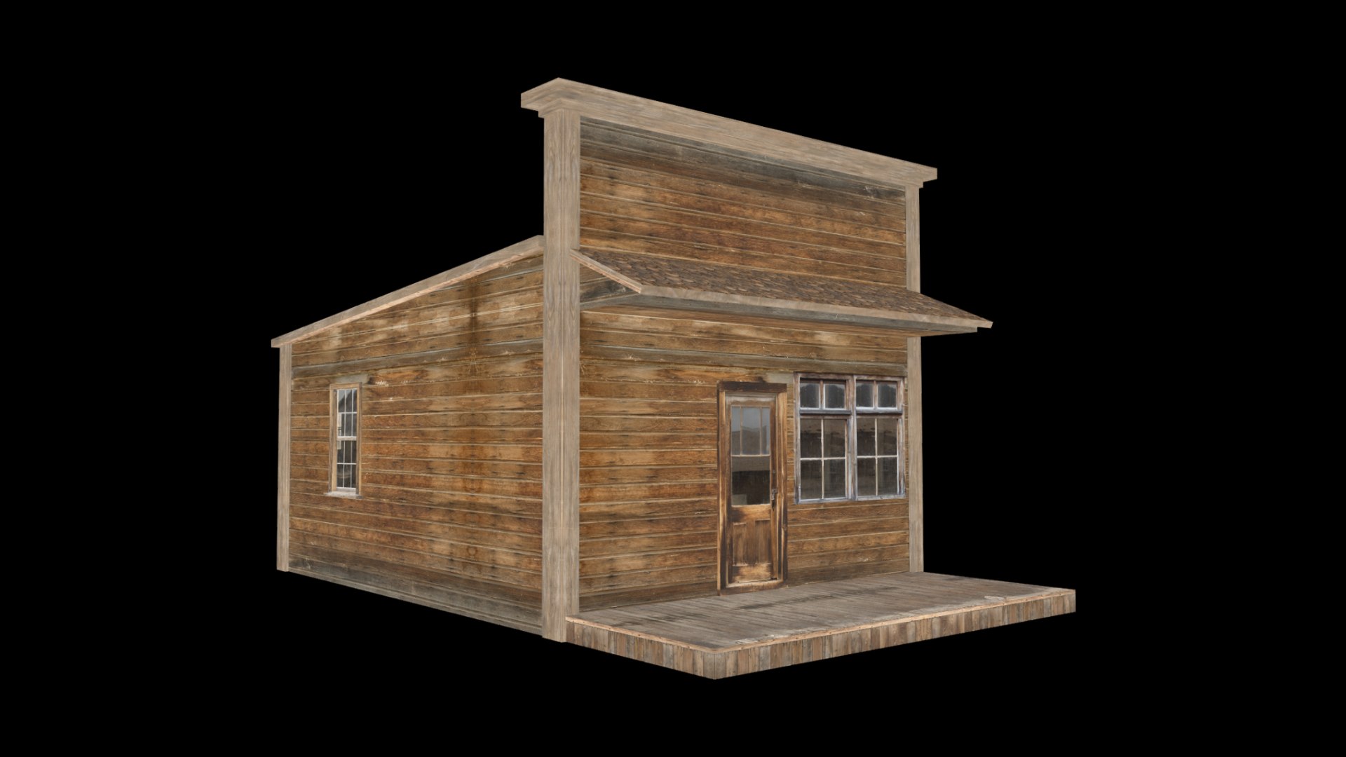 Western Store Low Poly 3D Model - TurboSquid 1770599