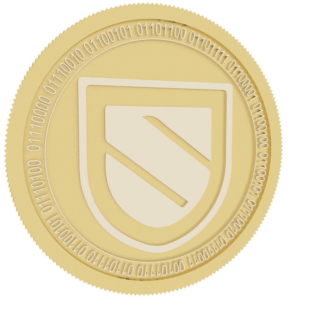 3D sentinel gold coin - TurboSquid 1555927
