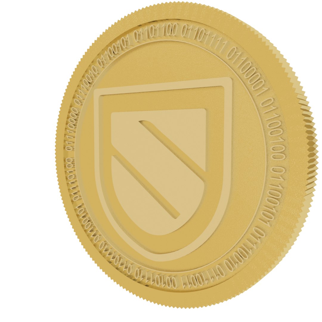 3D sentinel gold coin - TurboSquid 1555927