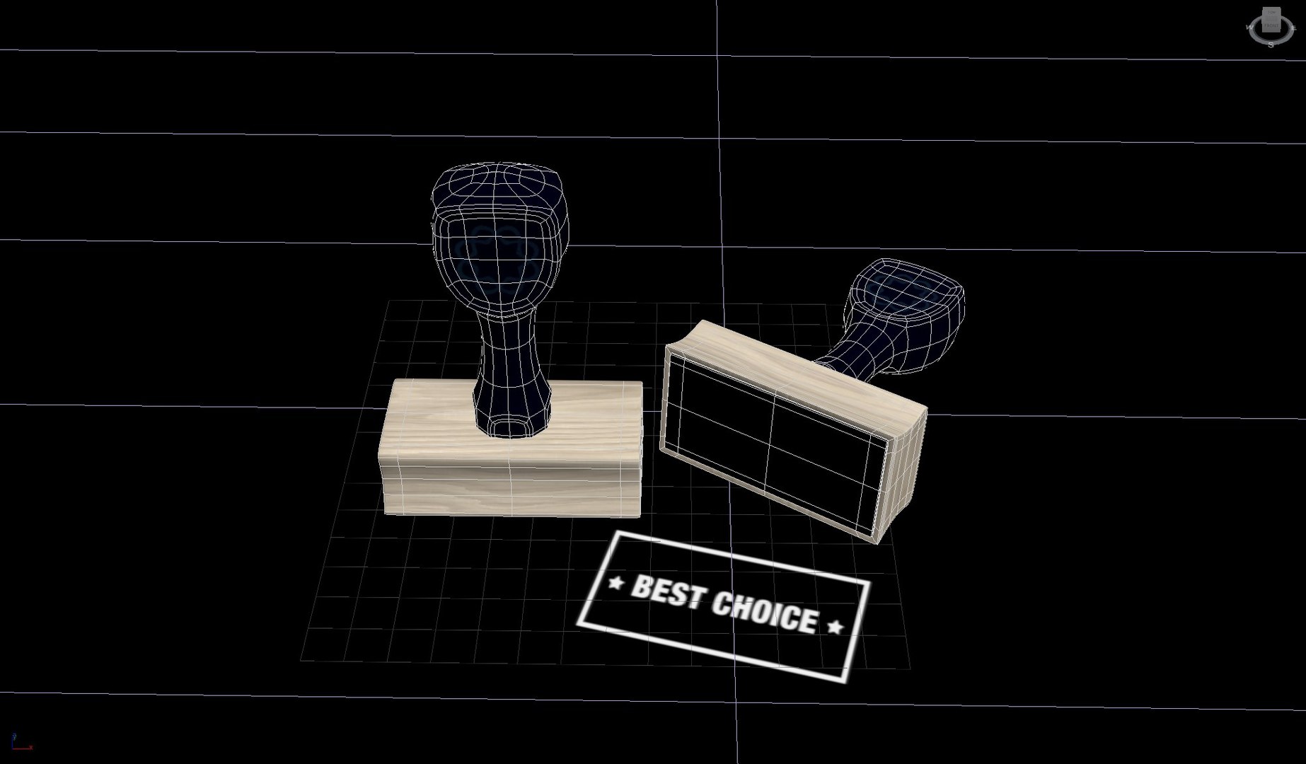 Rubber stamp 3D model - TurboSquid 1401488