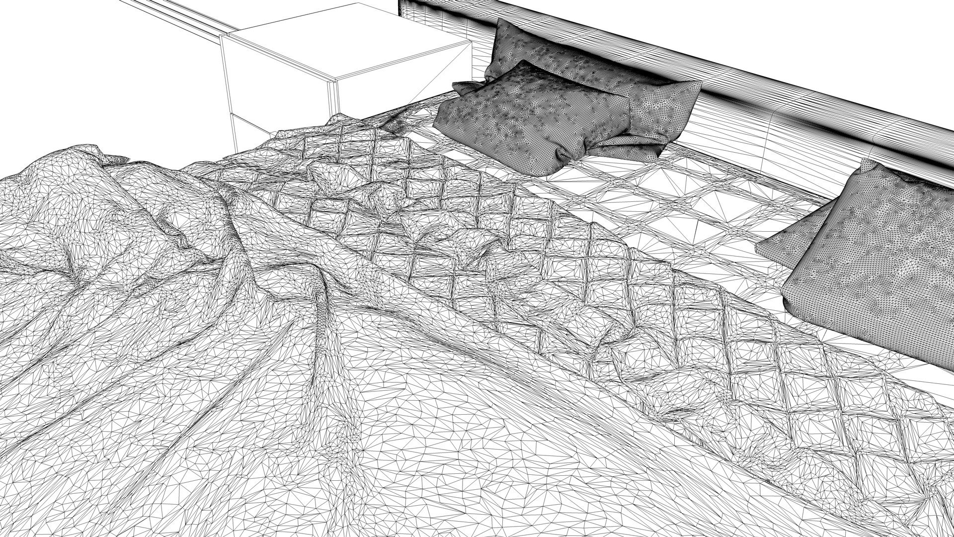 Simple Bedroom Model - TurboSquid 1859824