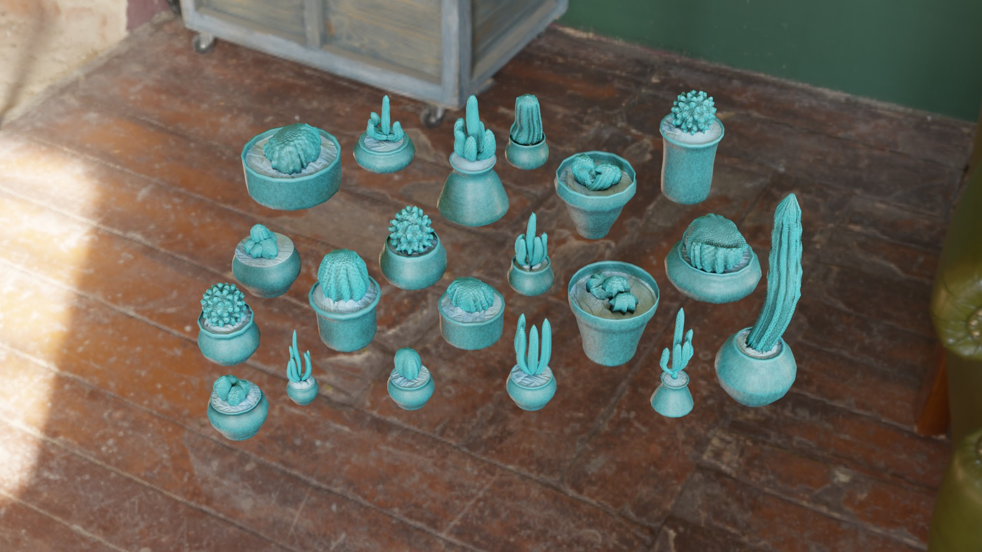 3D Stylized Seasonal Cactus Pack Model - TurboSquid 1975869
