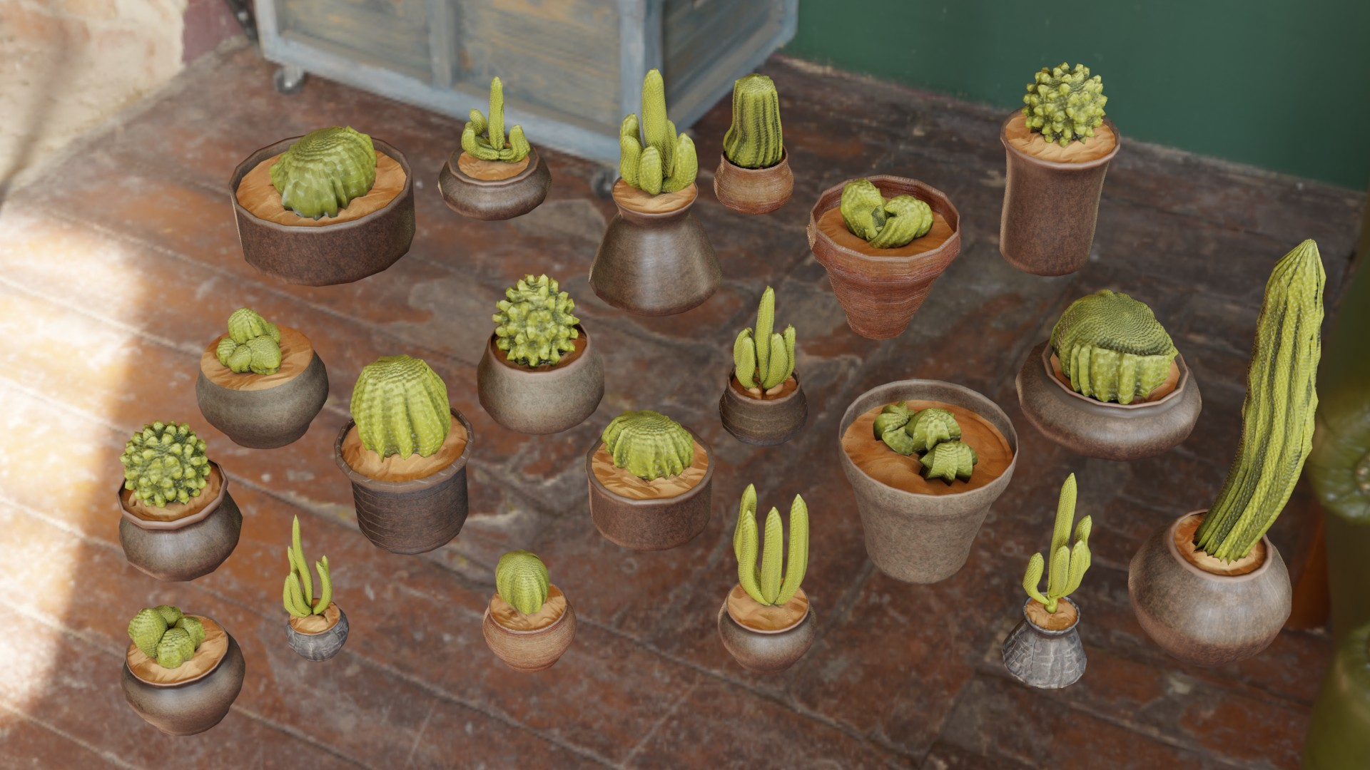 3D Stylized Seasonal Cactus Pack Model - TurboSquid 1975869