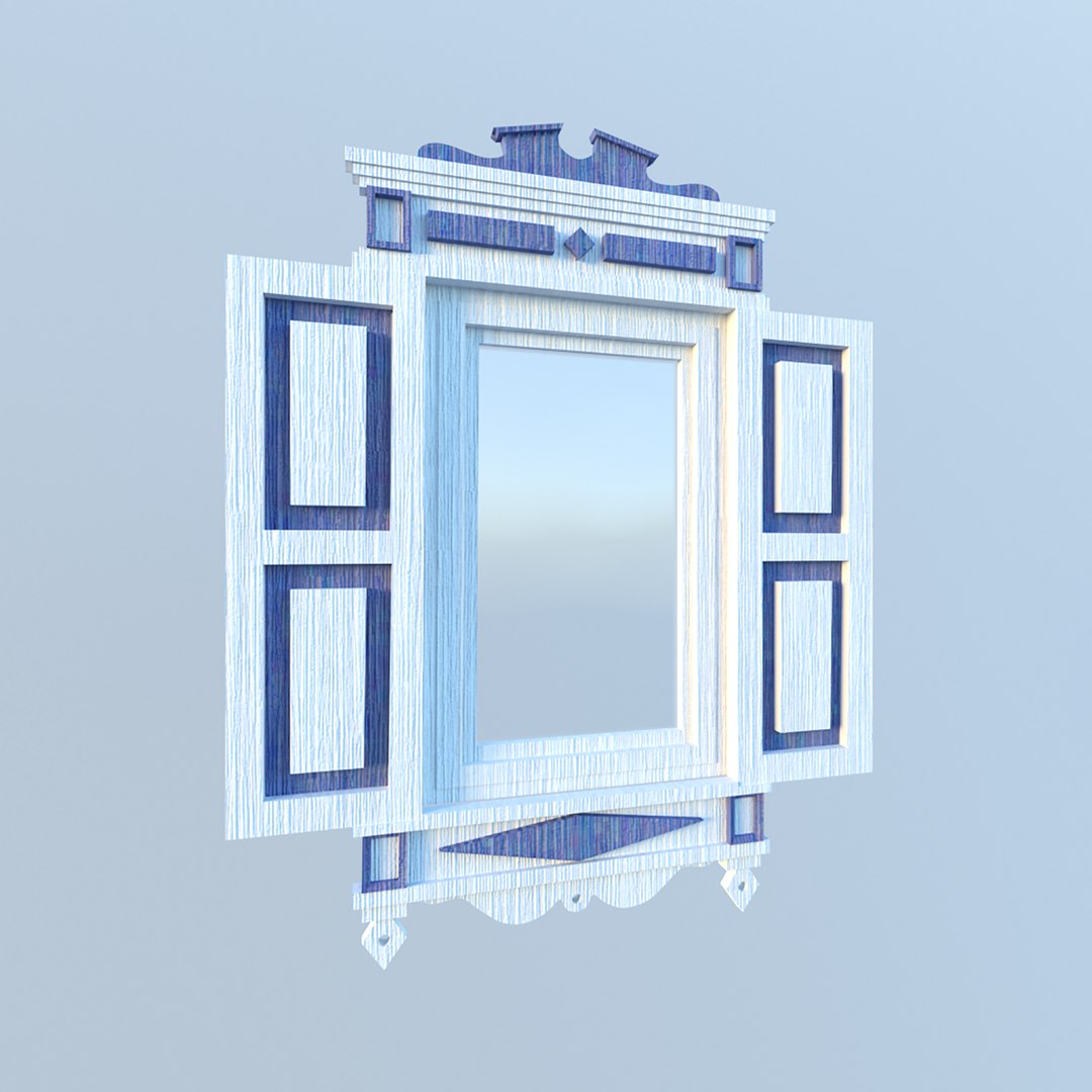 Wood Window Model - TurboSquid 1676283