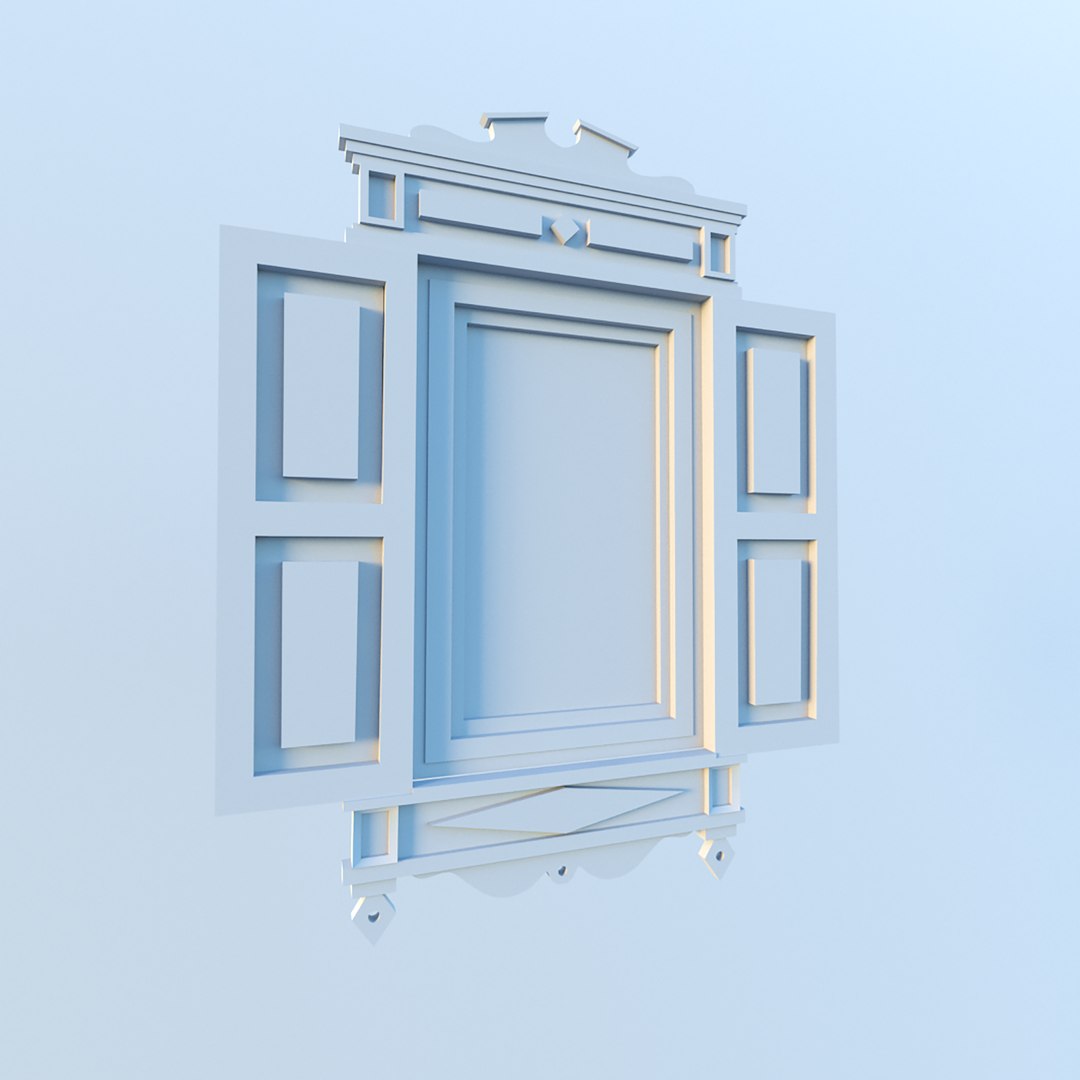 Wood Window Model - TurboSquid 1676283