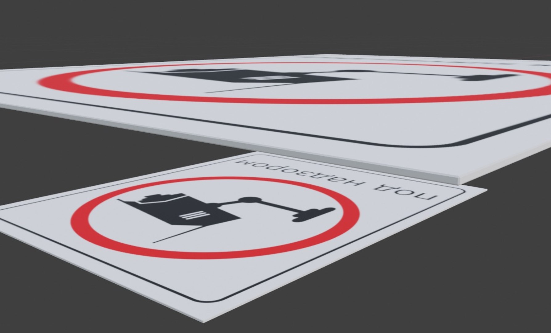 Surveillance Warning Model - TurboSquid 1454682