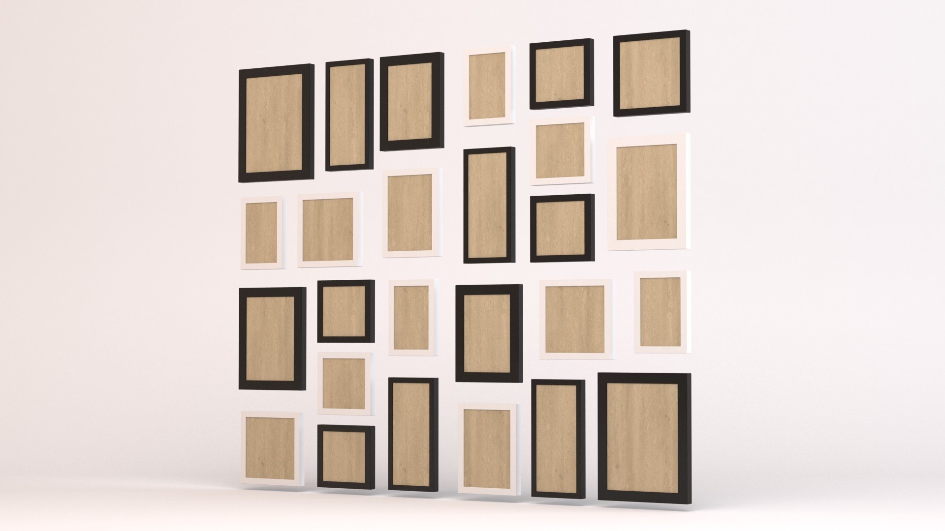 3d Max Contemporary Picture Wall
