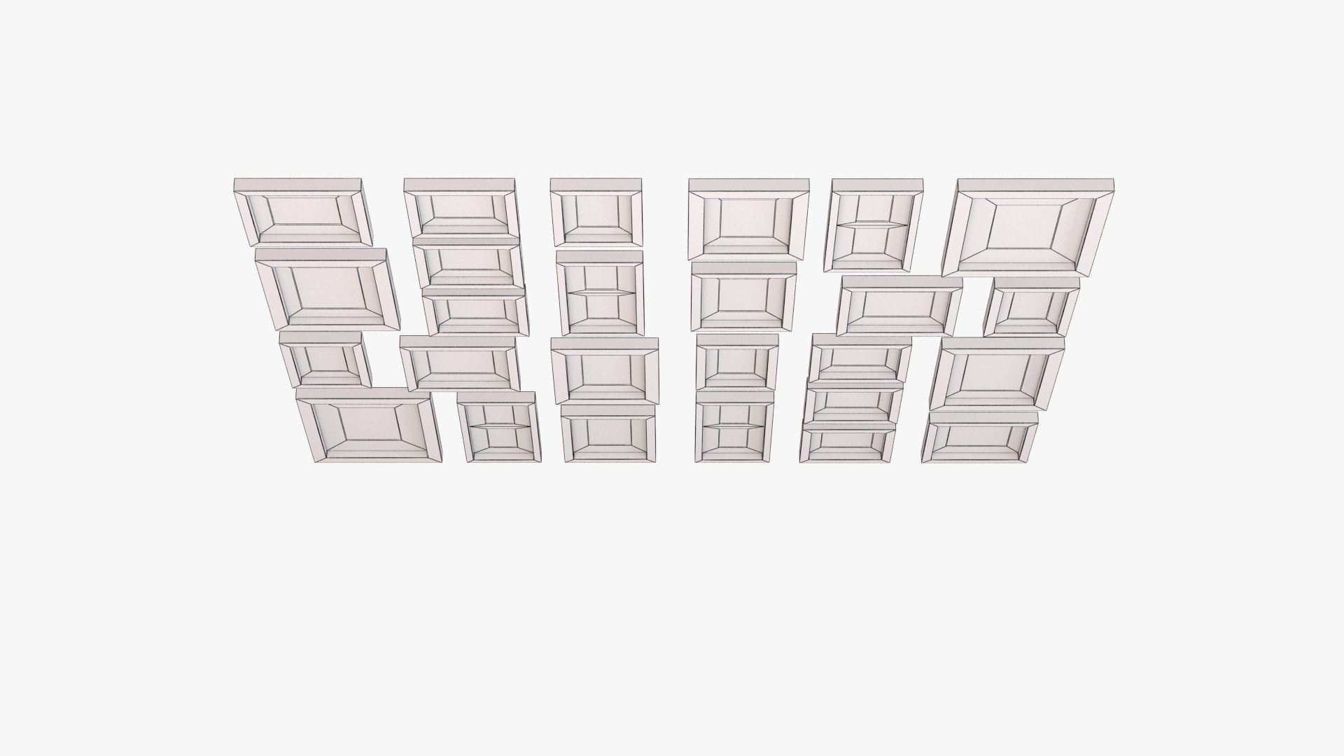 3d Max Contemporary Picture Wall