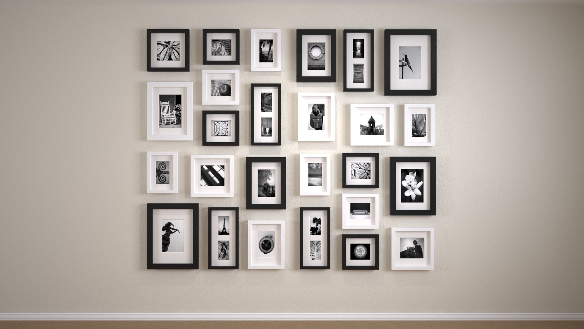 3d Max Contemporary Picture Wall