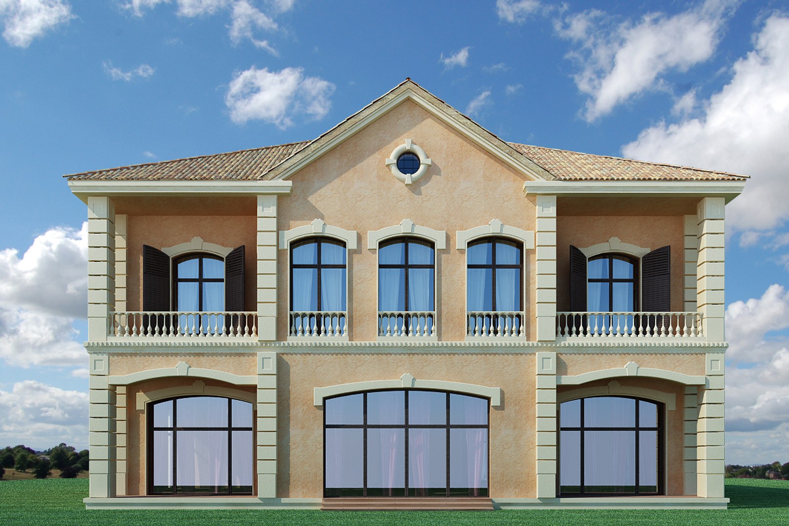 3ds max italian house