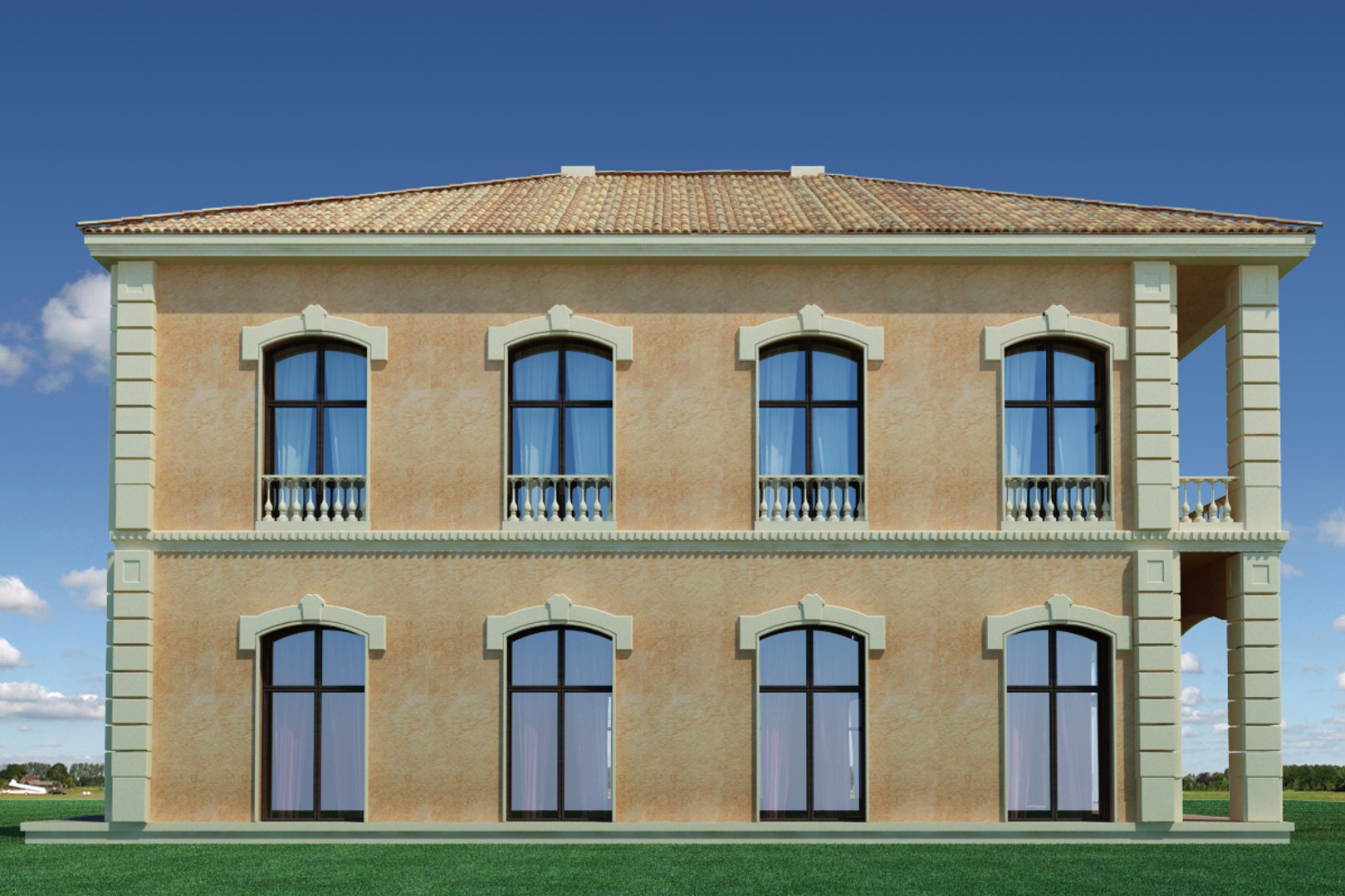 3ds max italian house