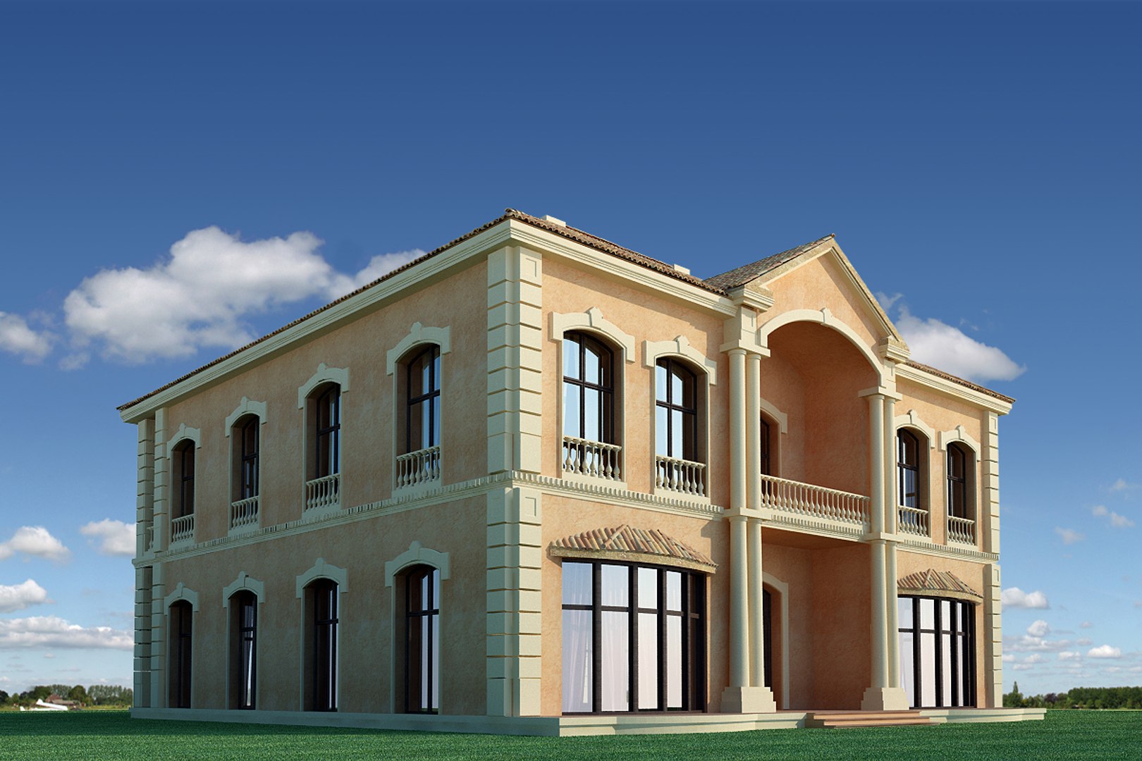 3ds max italian house