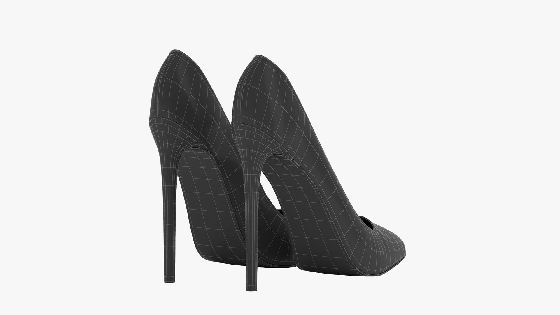 Lacquered Ladies High Heeled Shoes 3D Model - TurboSquid 2054820