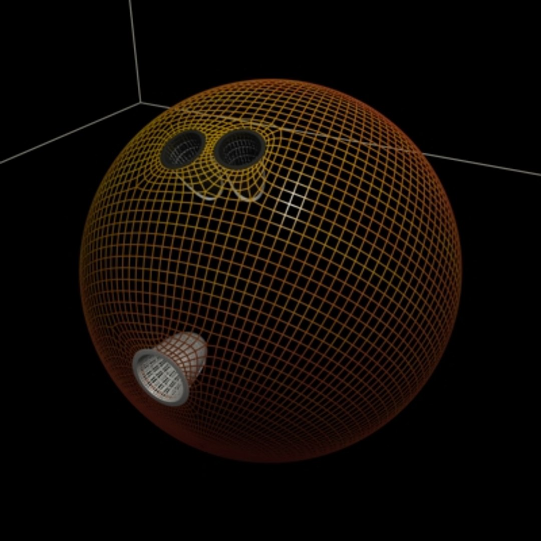 Realistic Professional Bowling Ball 3d Model