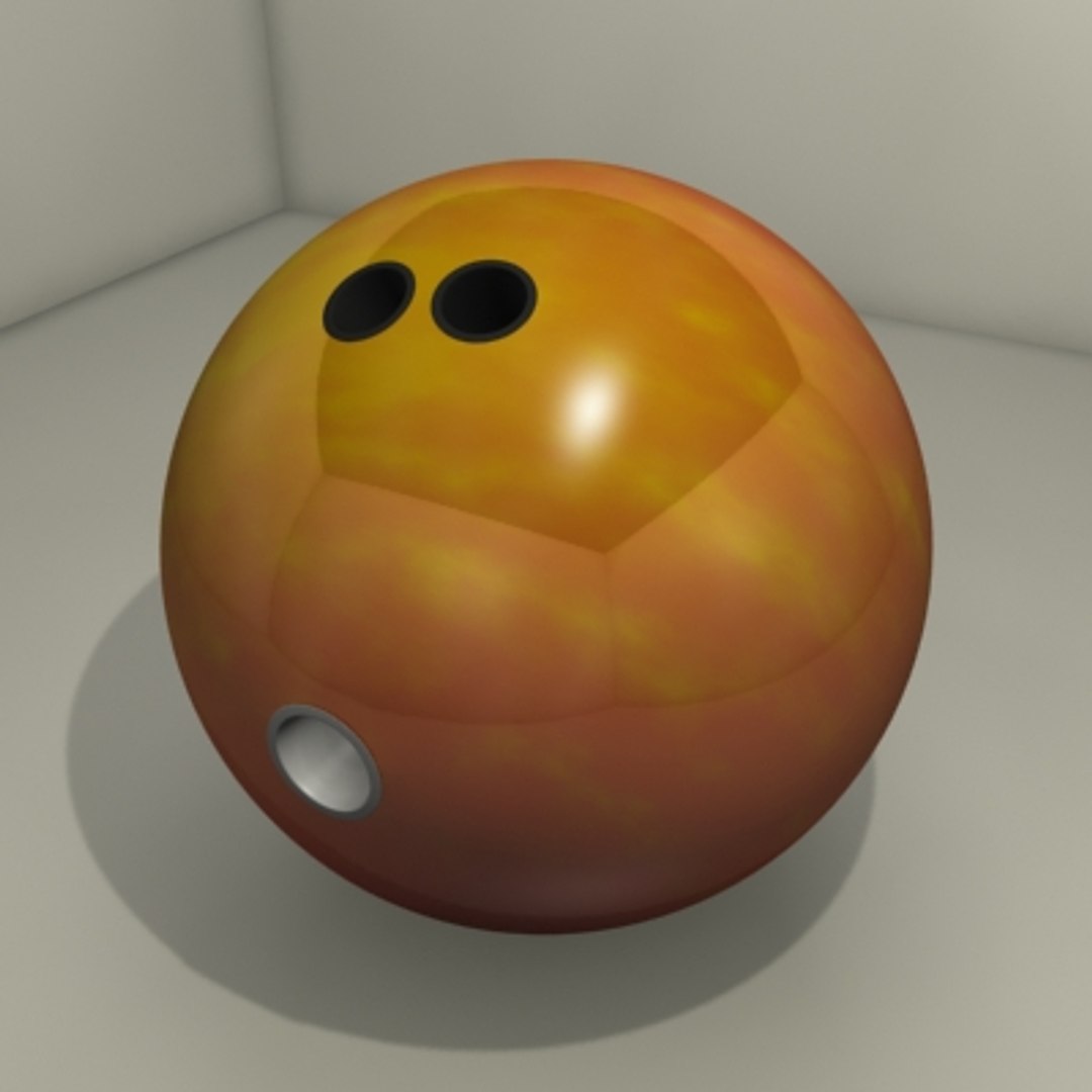 Realistic Professional Bowling Ball 3d Model
