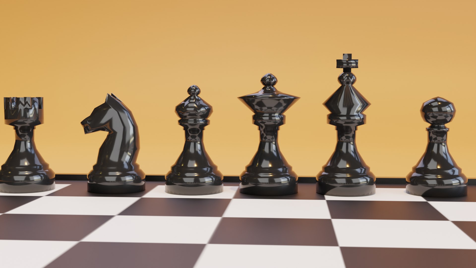 Chess Board and Pieces model - TurboSquid 1975684