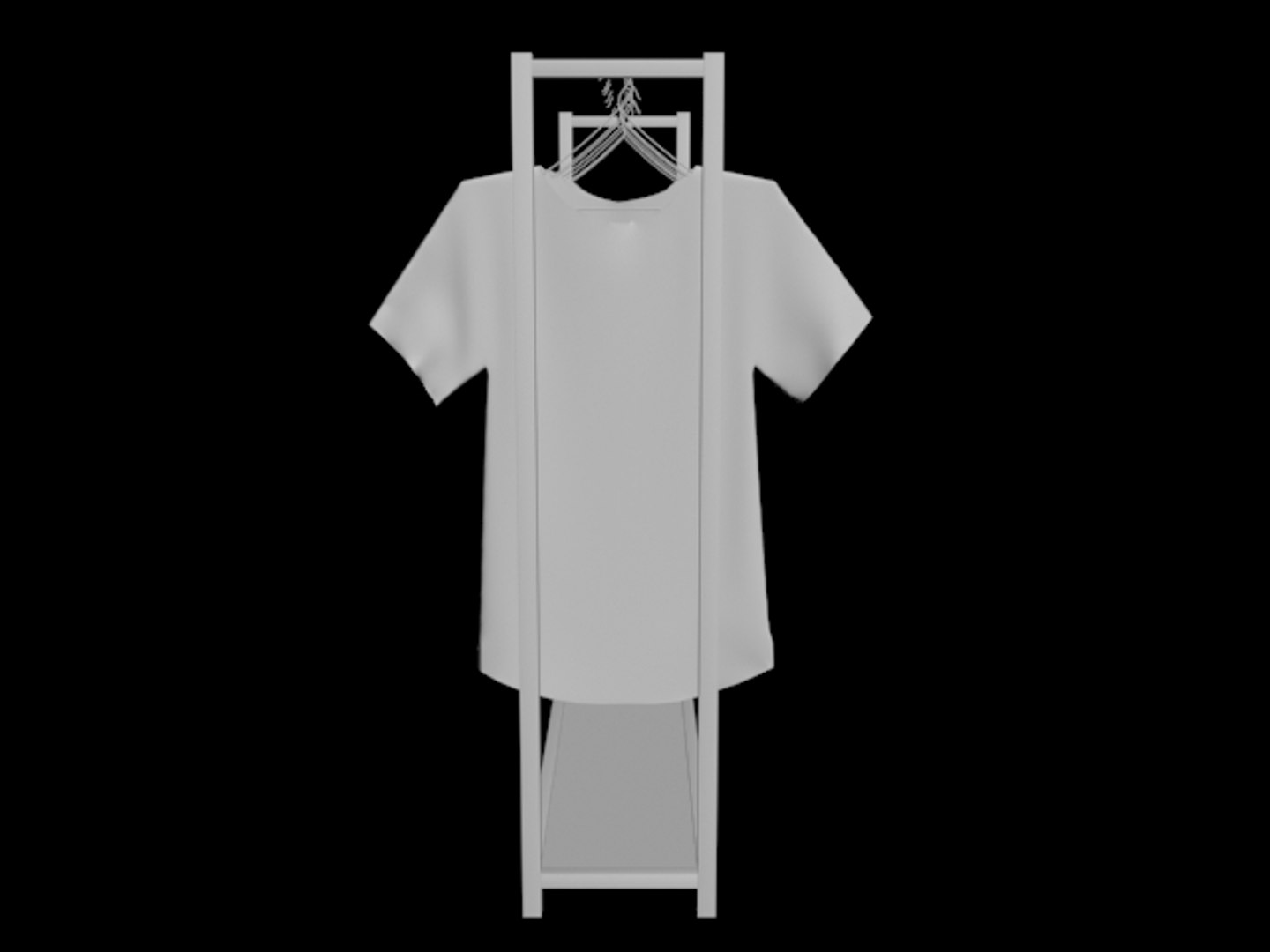 Unisex Tshirts Rack 1 3D Model - TurboSquid 1463060