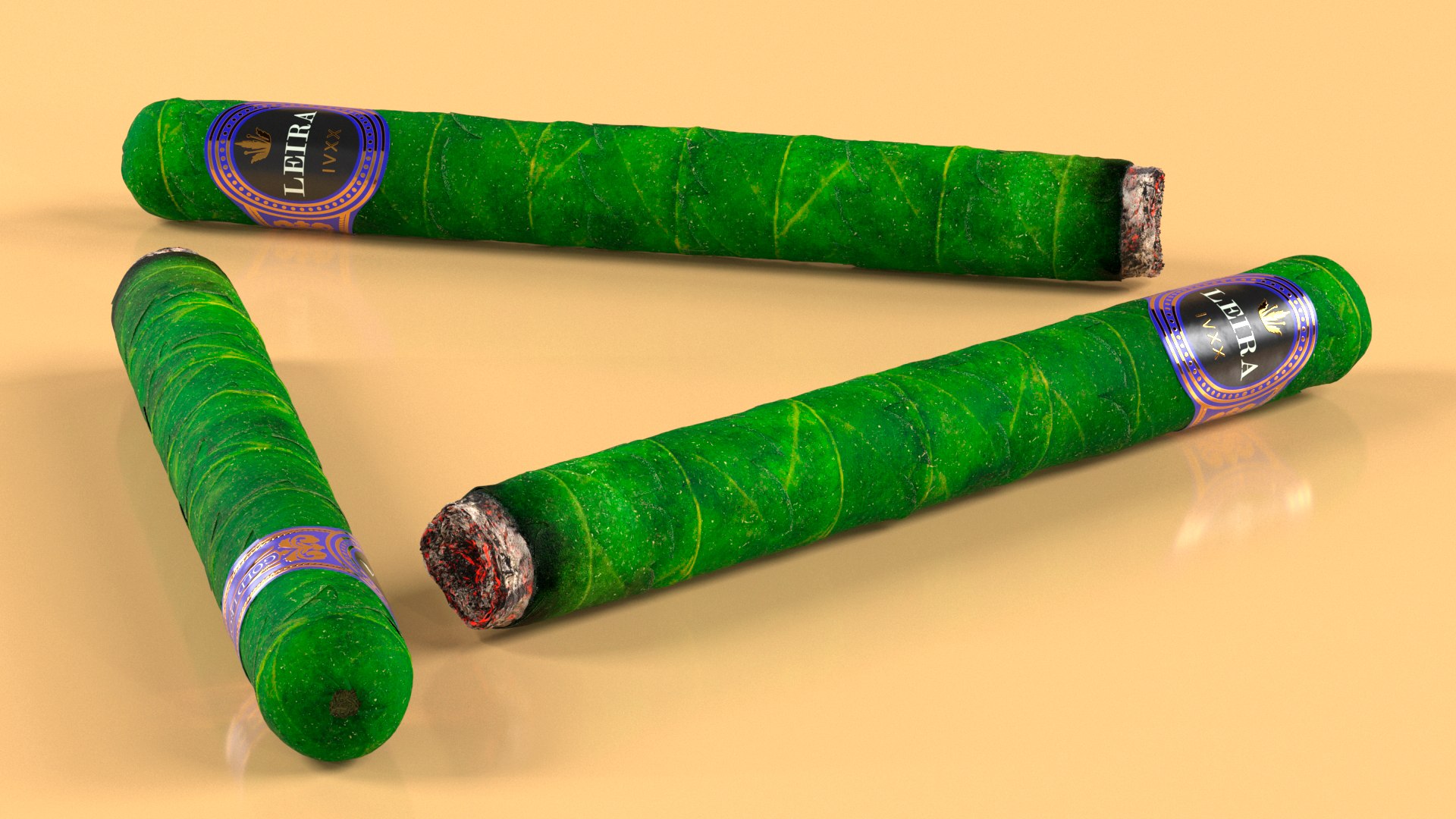 3D Cannabis Cigar Leira Long Burning - TurboSquid 2314032