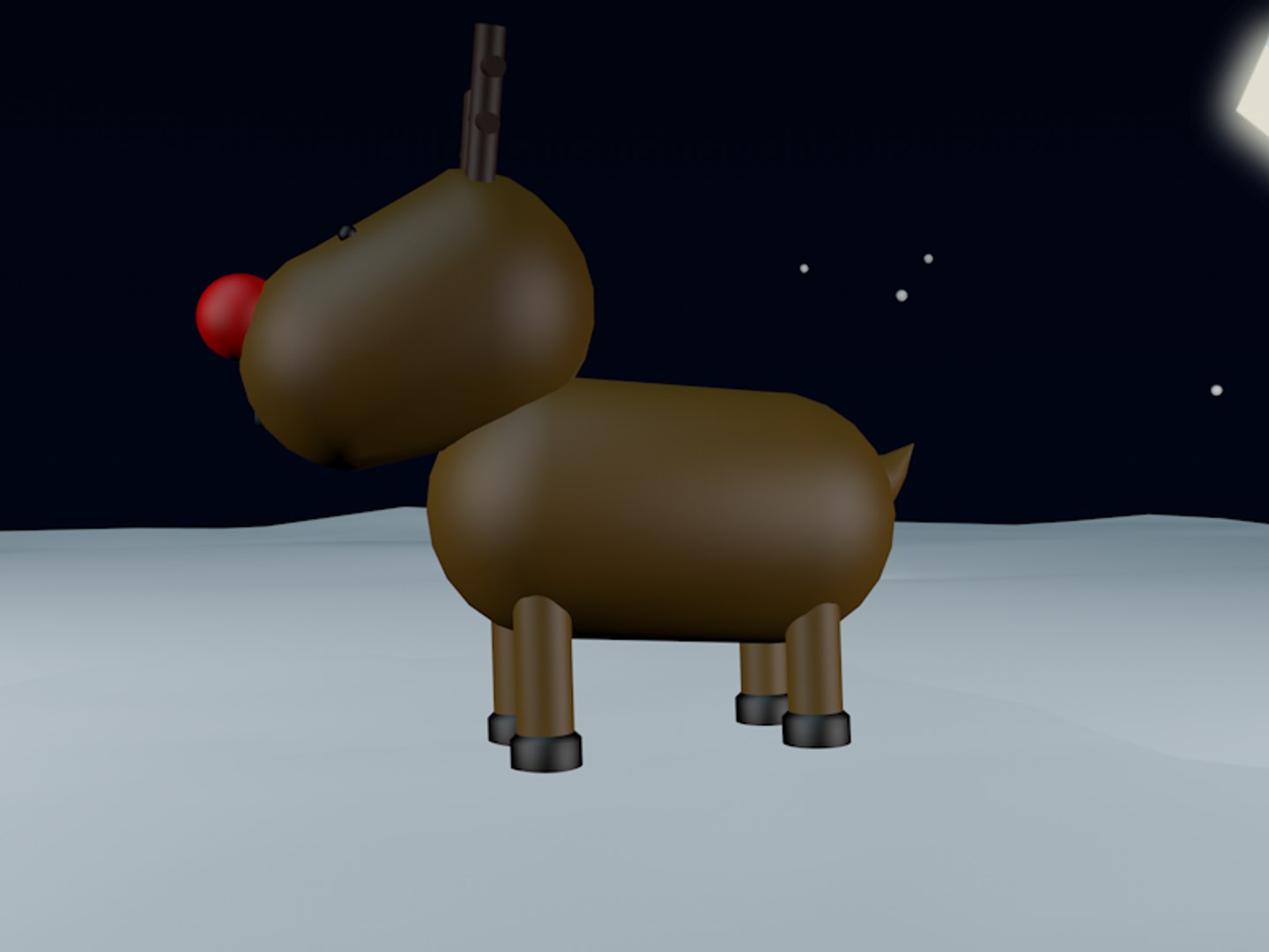 Cartoon Raindeer 3ds Free