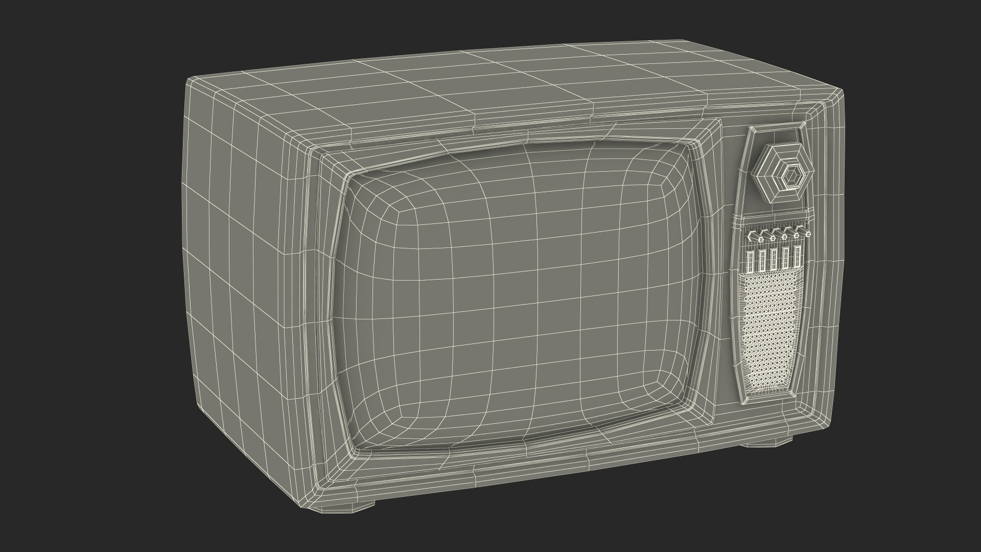 Old Retro TV 3D Model - TurboSquid 2159238