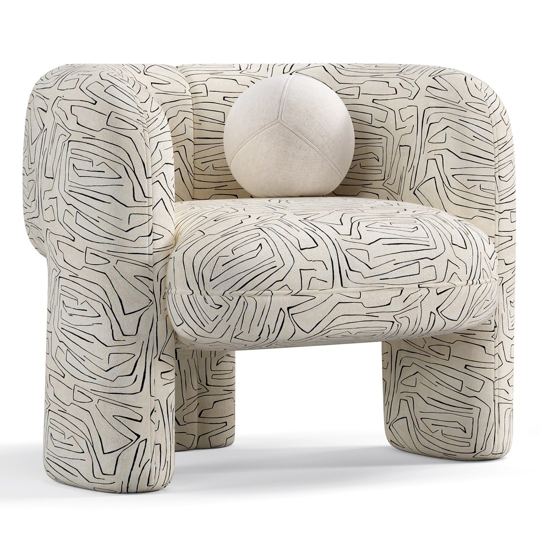 3D Emma Armchair By Giulio Marelli - TurboSquid 2463166