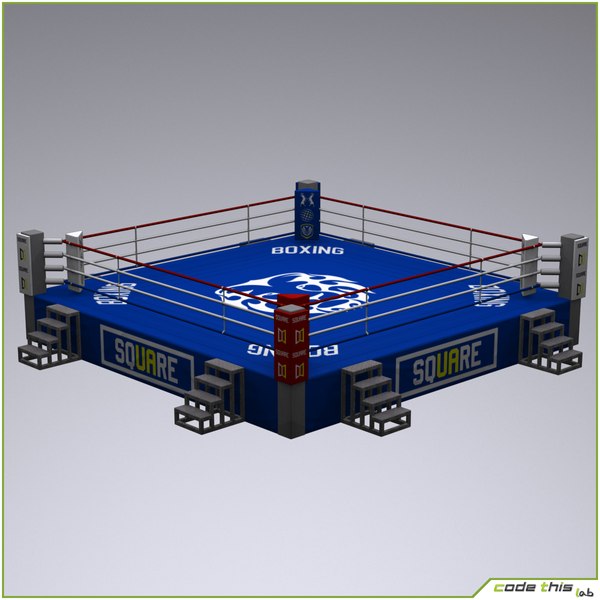 3d model boxing ring