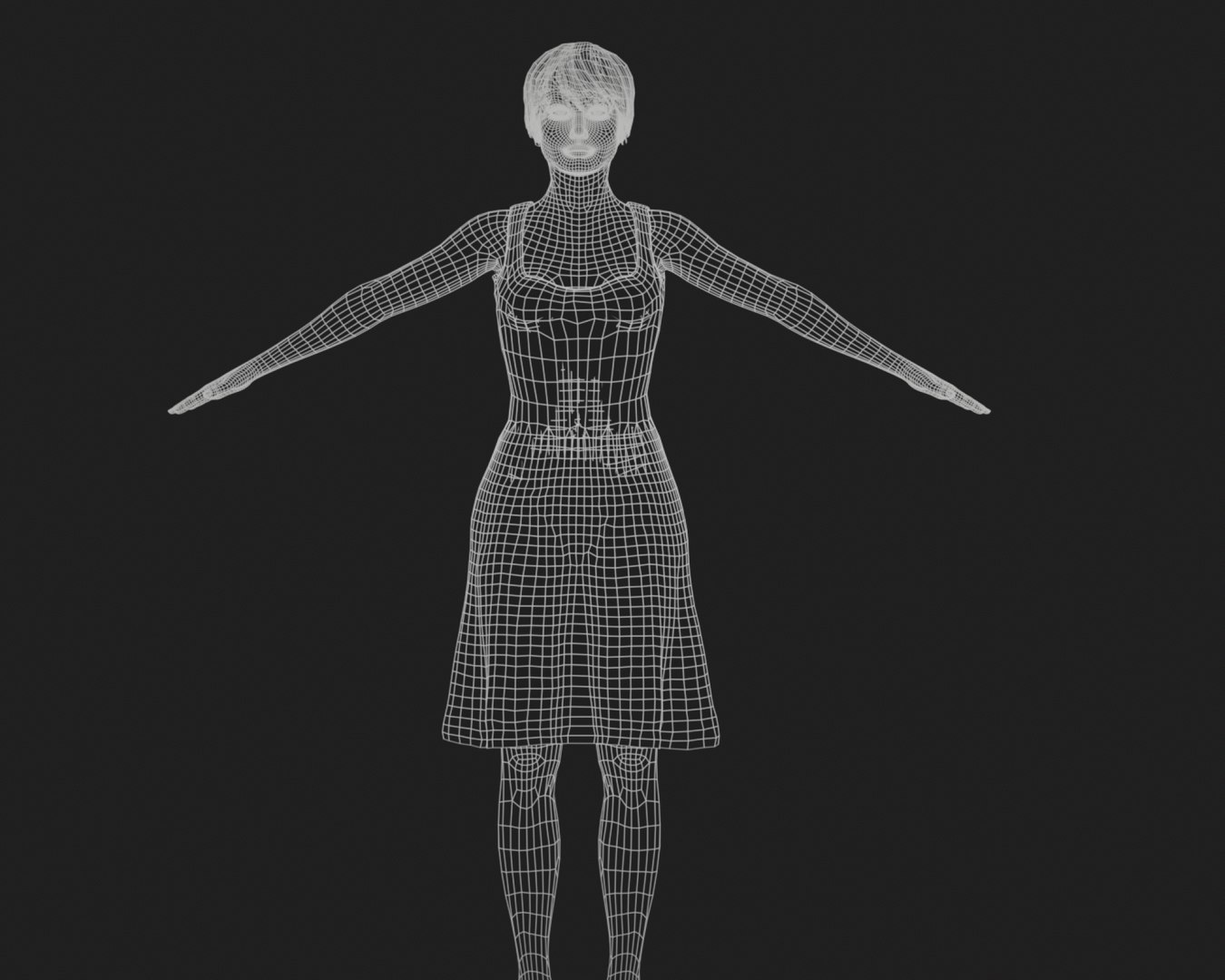 Game Cartoon Rigged Girl 3D Model - TurboSquid 2212265