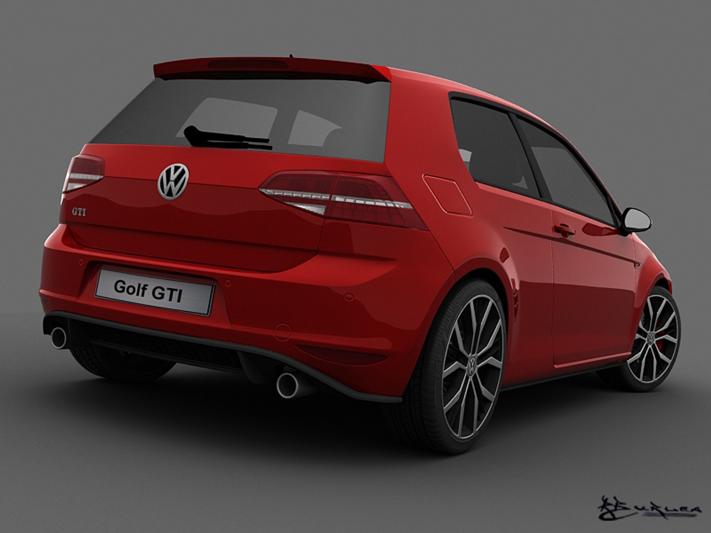 3dsmax Volkswagen Golf Gti 3