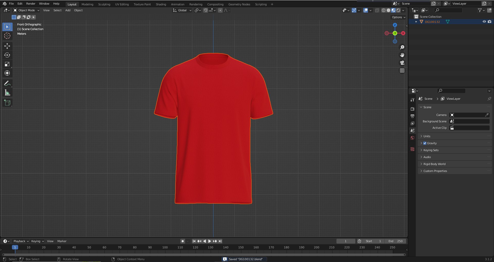 3D Comfortable Round Neck T-Shirts Design Model - TurboSquid 2008064