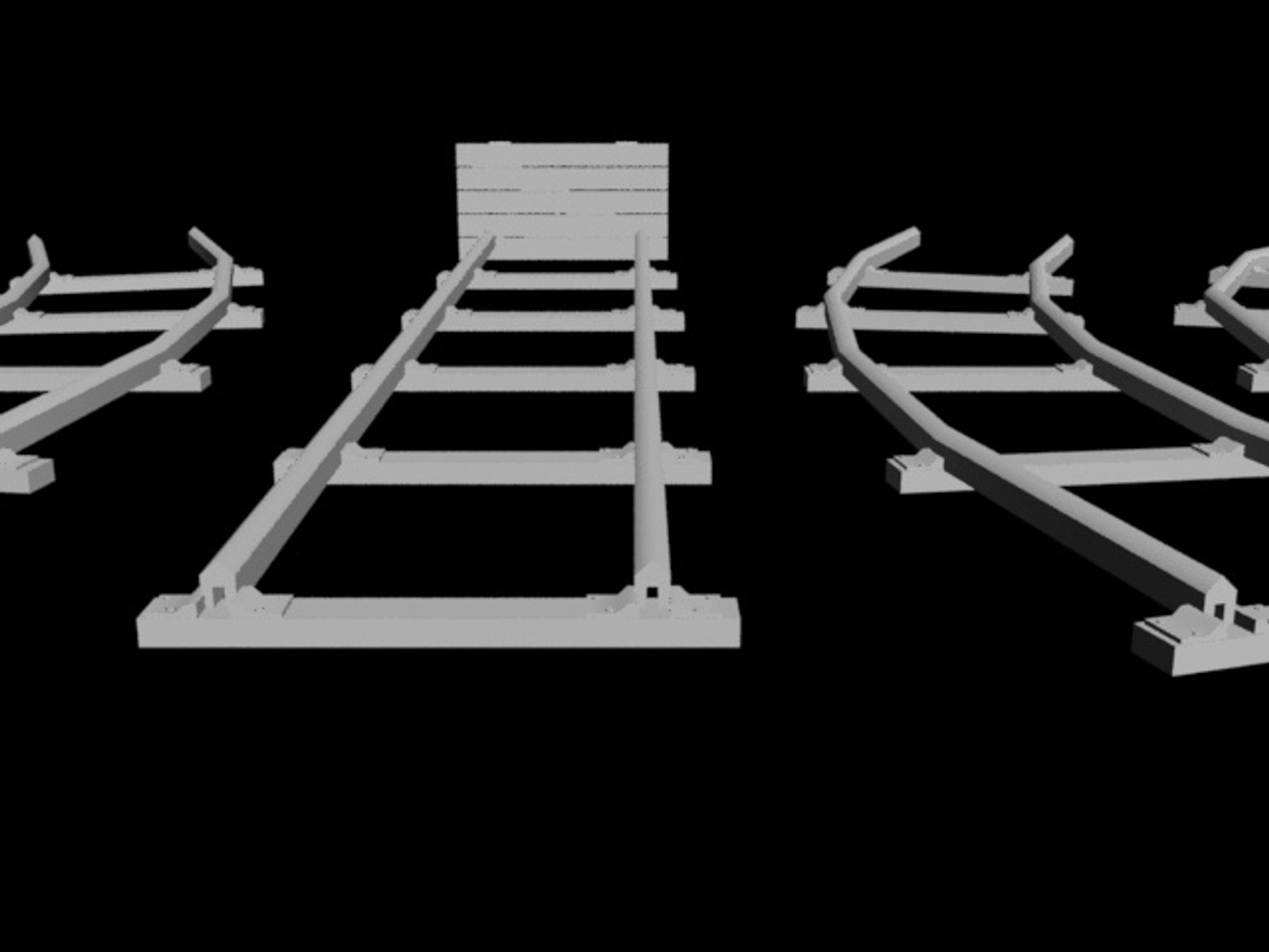 Free Rail 3d Model