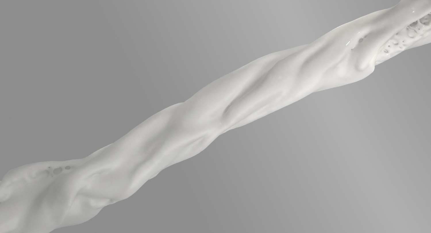 flow shaders milk 3d model