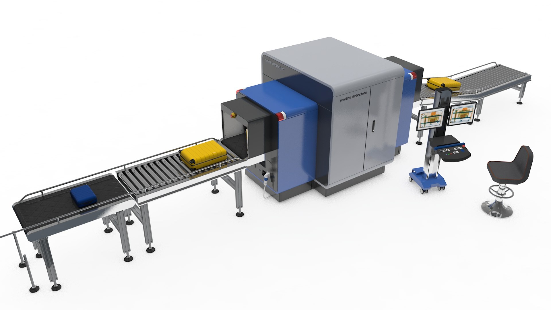 3D Airport Baggage Scanner X Ray Model - TurboSquid 1907394